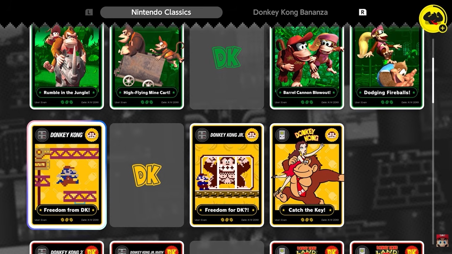 DK Challenge selitettynä: Nintendo Switch Online -tilaajille tarjolla ...