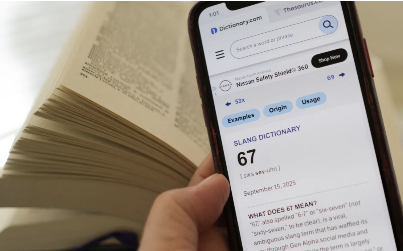 "67" valittu vuoden 2025 sanaksi... eikä sillä ole edes määritelmää ...