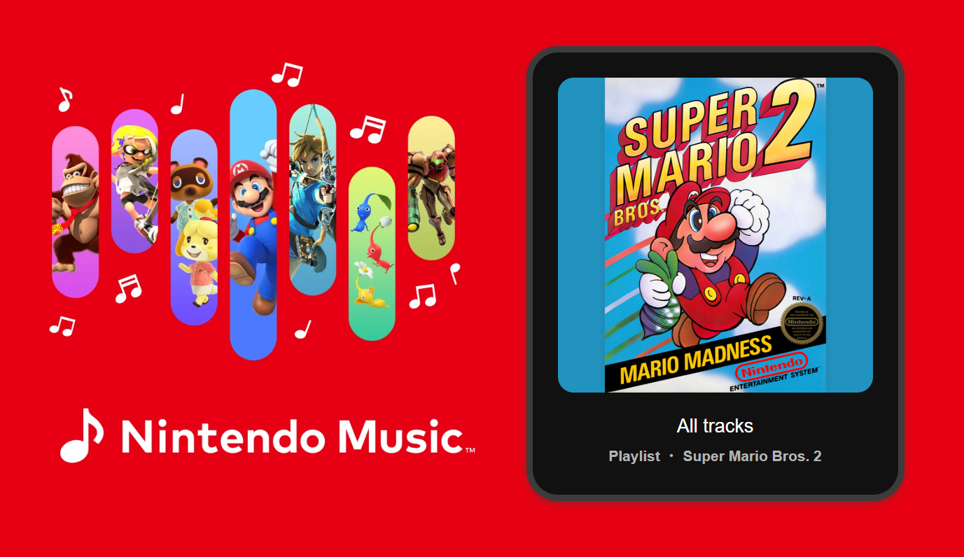Nintendo Music sai valikoimiinsa jotain niin klassista, että ...